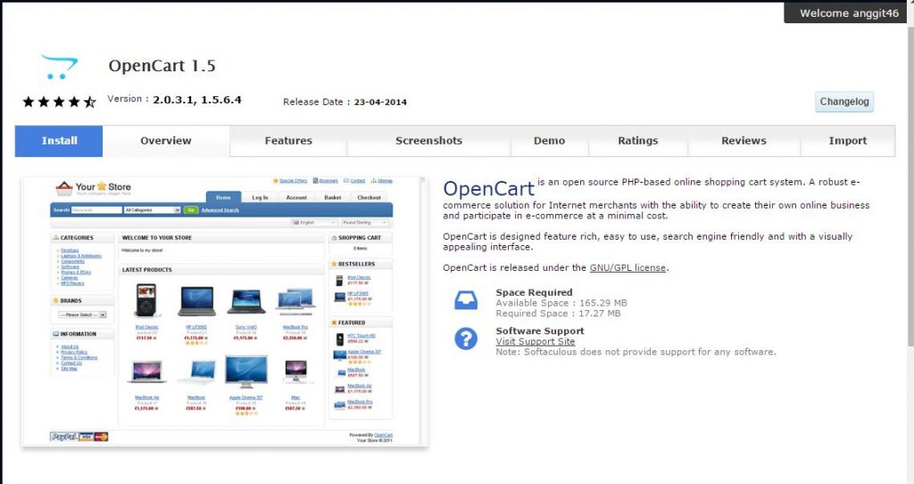 Tutorial Install Opencart Menggunakan Softaculous | Rumahweb Journal