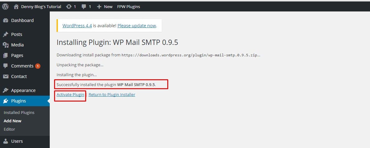 How To Setting SMTP Plugin Contact Form 7 | Rumahweb Journal