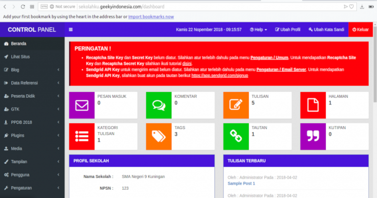 Cara Install CMS Sekolahku di cPanel Hosting