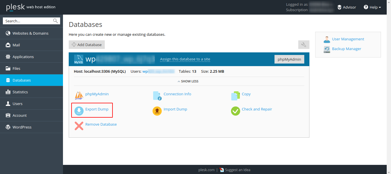 Cara Backup Data Website di WordPress Hosting (Plesk panel)