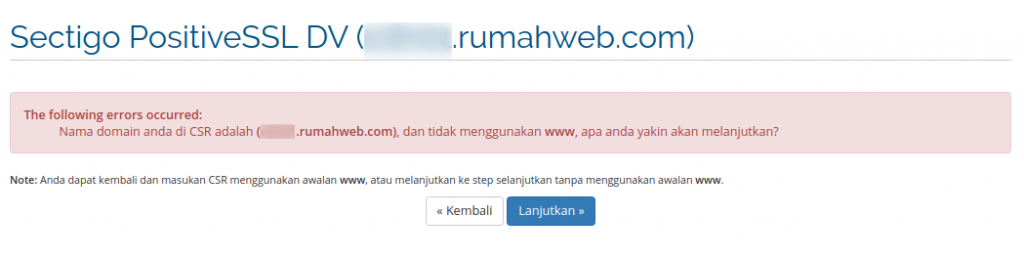 Panduan Konfigurasi SSL Sectigo Rumahweb
