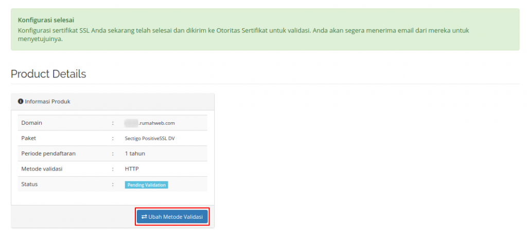 Panduan Konfigurasi SSL Sectigo Rumahweb