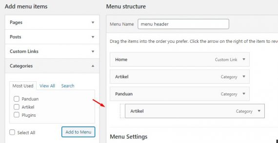 Cara Membuat Menu di WordPress Terbaru - Rumahweb Journal