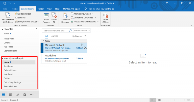 Cara Setting Email ke Outlook 2019 - Rumahweb Journal