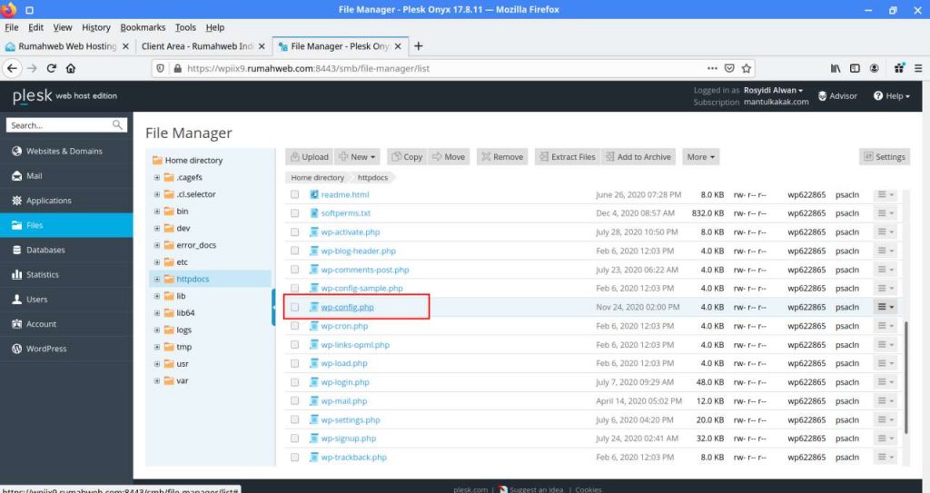 Cara Restore Backup Softaculous ke Plesk Panel Secara Manual
