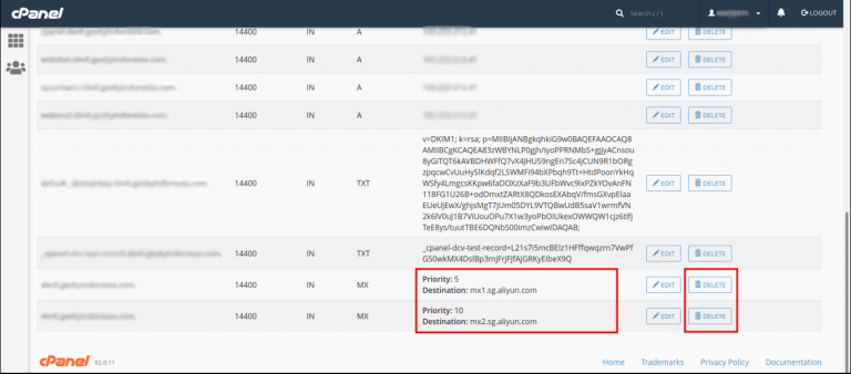 Cara Setting MX Record dari Alimail ke Email Hosting