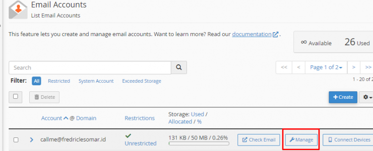 Cara Suspend Akun Email di cPanel - Rumahweb