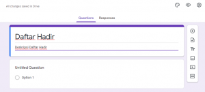 Cara Membuat Absen di Google Form Dengan Mudah