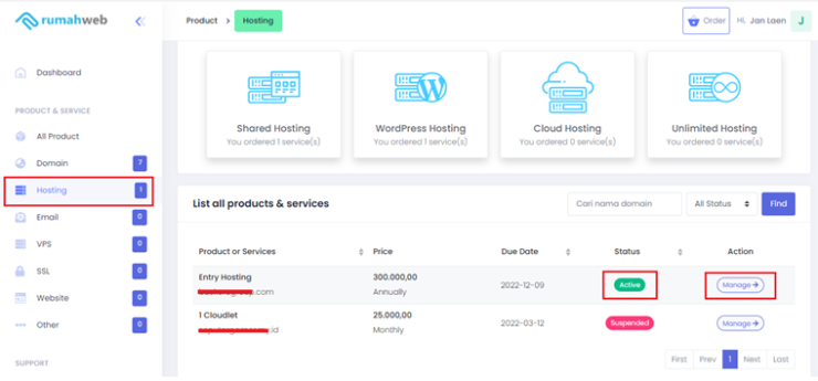 Cara Login cPanel Hosting di Rumahweb Indonesia