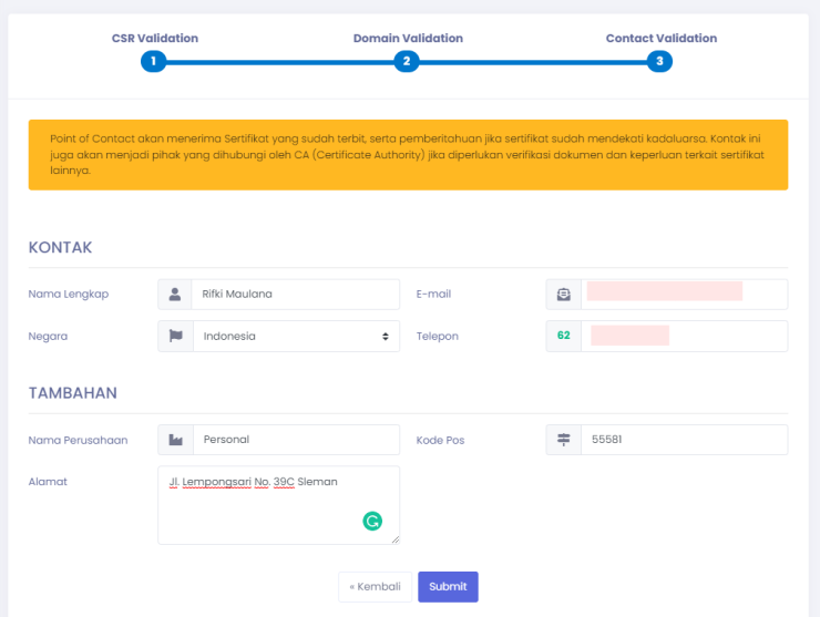 Panduan Konfigurasi SSL Sectigo Melalui Clientzone