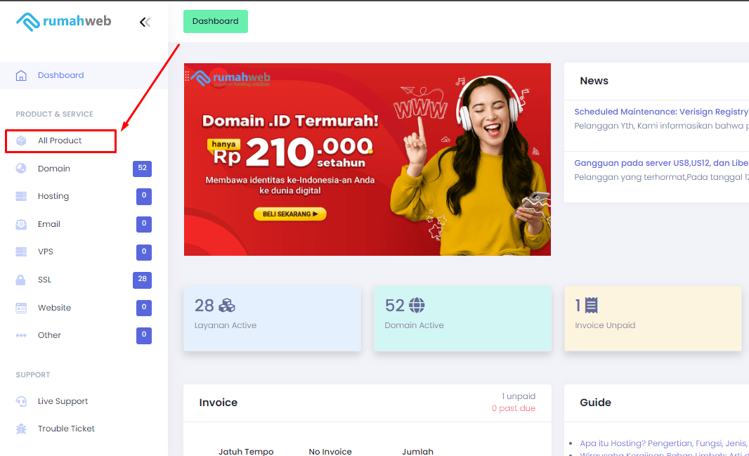 Cara Download Sertifikat SSL di Rumahweb