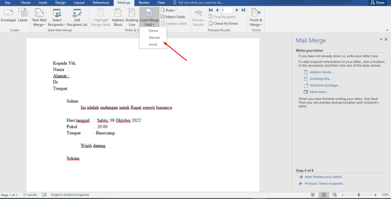 Apa itu Mail Merge dan Bagaimana Cara Membuatnya – Rumahweb