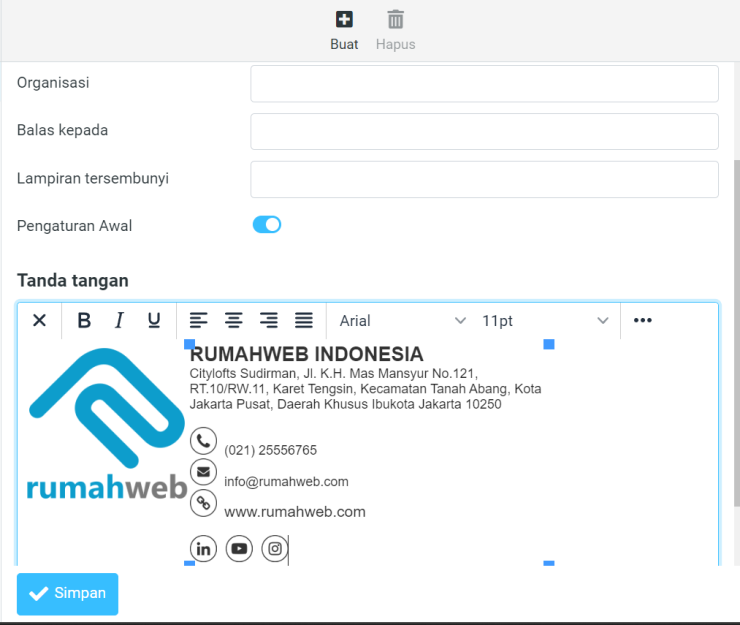 Cara Membuat Email Signature di Webmail – Rumahweb