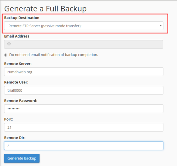 Cara Backup cPanel Melalui FTP Secara Mudah – Rumahweb
