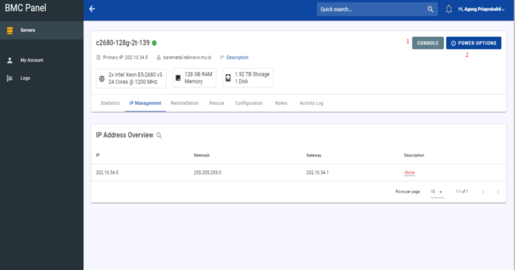 Cara Login Panel Dedicated Server di Rumahweb
