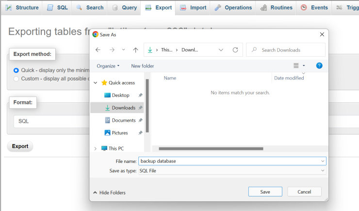 Cara Backup Database MySQL di cPanel Hosting