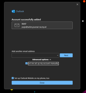 Cara Setting Email di Outlook 2021 – IMAP dan POP3