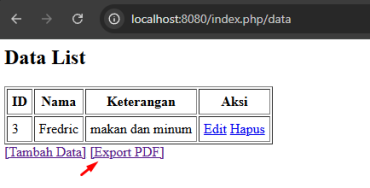 Membuat Laporan PDF dengan DomPDF pada CodeIgniter 4