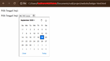 16 Contoh Script HTML Yang Cocok Dipelajari Untuk Pemula