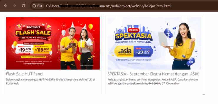16 Contoh Script HTML Yang Cocok Dipelajari Untuk Pemula